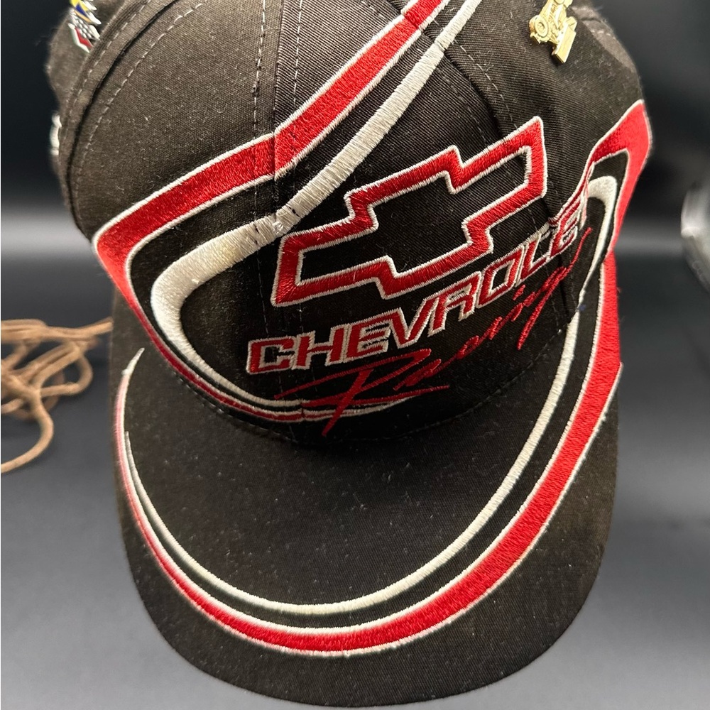 Vintage Chevrolet Racing Logo Hat- Collectible - Blac… - Gem